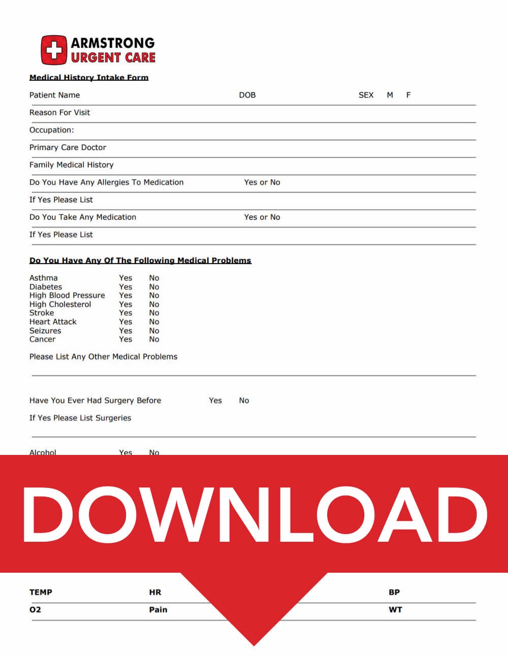 Forms - Armstrong Urgent Care & Walk-In Clinic